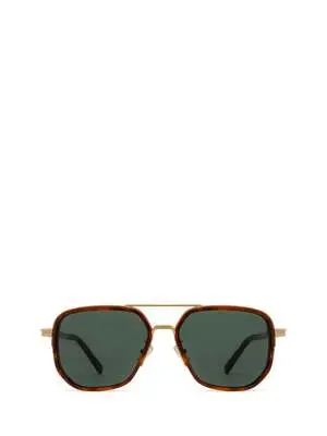 Zegna Acetate And Metal Aviator Sunglasses Brown