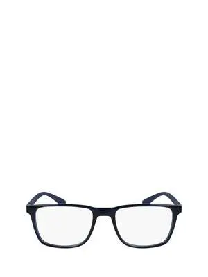 Calvin Klein Square Eyeglasses Crystal Blue