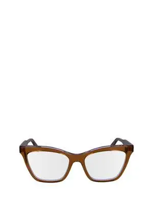 Calvin Klein Calvin Klein Cat-Eye Eyeglasses Brown / Azure