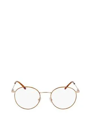 Calvin Klein Calvin Klein Round Frame Eyeglasses Blonde Havana