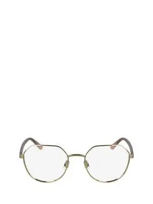 Calvin Klein Calvin Klein Irregular Eyeglasses Gold
