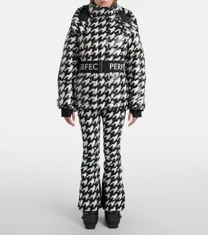 Perfect Moment Aurora High-rise Houndstooth Ski Pants