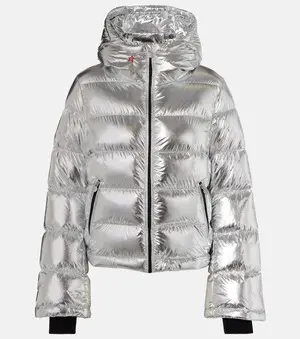 Perfect Moment Polar Flare Down Ski Jacket - Silver