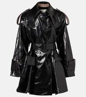 Chloé Belted Double-breasted Linen Coat