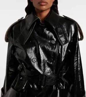 Chloé Belted Double-breasted Linen Coat
