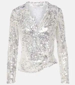 Christopher Esber Opaline Sequined Top