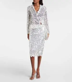 Christopher Esber Opaline Sequined Top