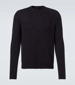 Prada Ribbed-knit Cashmere Sweater - Blue
