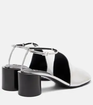 JIL SANDER Metallic Leather Pumps