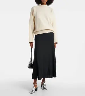 JIL SANDER Metallic Leather Pumps