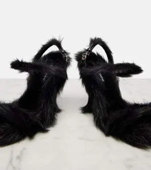 Dolce & Gabbana 105 Shearling Sandals