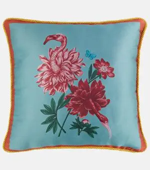 La DoubleJ Birdbloom Cushion - Multicoloured
