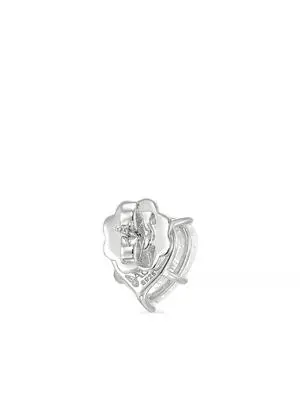 ANABELA CHAN 14k White Gold Diamond Heart Earrings
