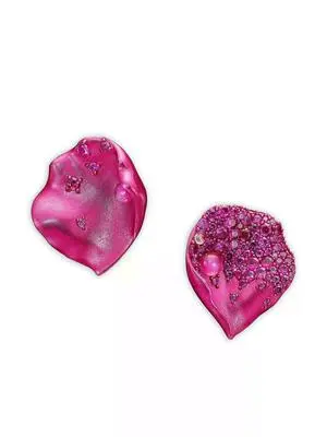 ANABELA CHAN Petal Sapphire And Topaz Earrings - Silver