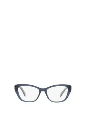 Prada Prada Eyewear Cat-Eye Eyeglasses Opal Blue