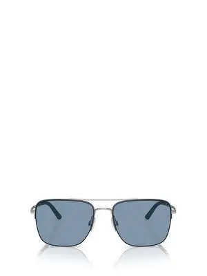 Oliver Spencer Oliver Peoples Aviator Sunglasses Blue Ash / Brushed Silver
