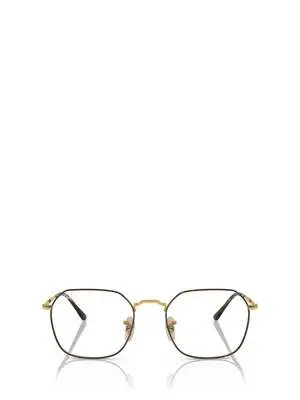 Ray-ban Irregular Eyeglasses - Havana On Gold