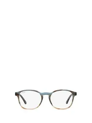 Ray-ban Ray-Ban Unisex Eyeglasses Striped Blue & Green