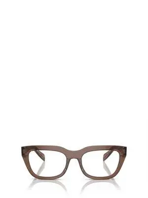 Prada Prada Irregular Eyeglasses Brown