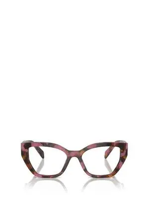 Prada Round Eyeglasses - Cognac Begonia Tortoise