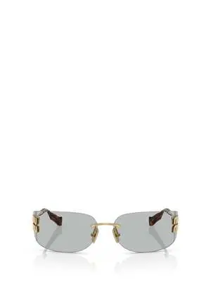 Miu Miu Mascherina Sunglasses - Gold