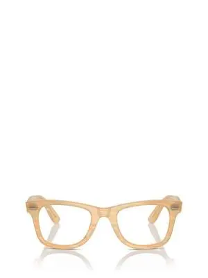 Ray-ban Square Eyeglasses Photo Striped Brown