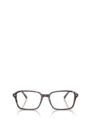 Ray-ban Ray-Ban Unisex Eyeglasses Transparent Fantasy Violet / Red
