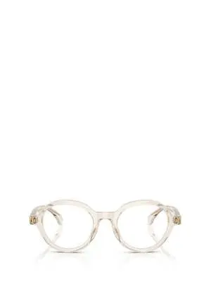 Moncler Rounded Eyeglasses - Transparent Butter