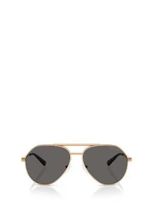 Michael Kors Aviator Sunglasses - Beige Gold