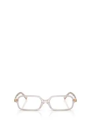 Miu Miu Rectangular Eyeglasses Mauve Transparent