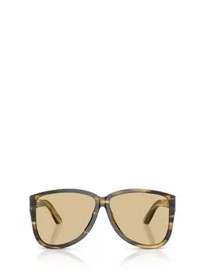 Miu Miu Aviator Sunglasses - Striped Loden