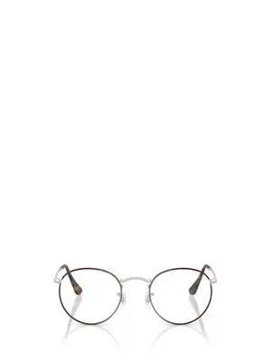 Ray-ban Ray-Ban Rounded Eyeglasses Matt Havana On Matt Silver