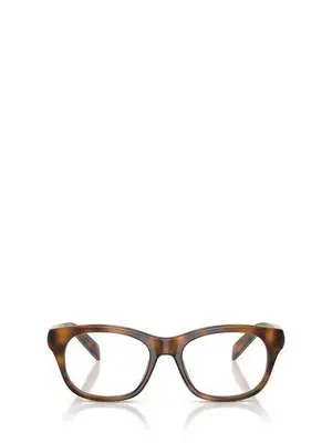 Prada Prada Eyewear Square Eyeglasses Juniper Tortoise