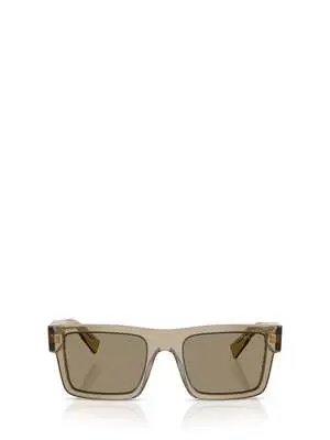 Prada Prada Eyewear Rectangular Sunglasses - Terra