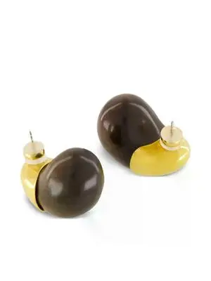 LIZZIE FORTUNATO Wood Stud Earrings