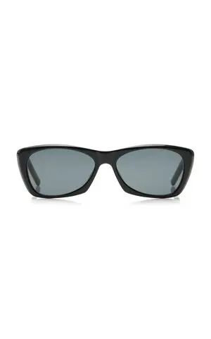Saint Laurent Rectangle-frame Sunglasses - Black
