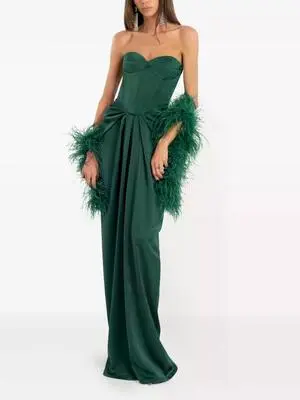ANA RADU Strapless Maxi Dress