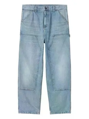 Carhartt Work In Progress Light Wash Bottoms For Men