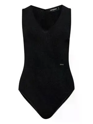 Dsquared2 V-neck Ribbed Bodysuit