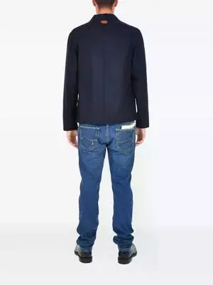 Jacob Cohen Button-fastening Pocket-chest Shirt - Blue
