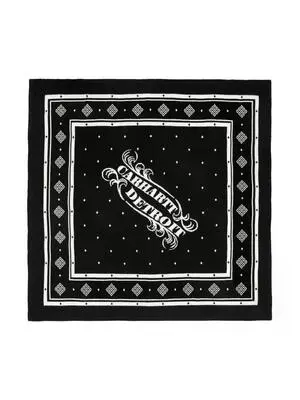 Carhartt Work In Progress Patterned Bandana - Black