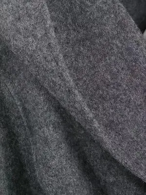 Max Mara Hooded Belted Wrap Coat - Grey