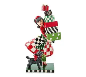 MACKENZIE-CHILDS Check It Out Shopper Figurine - One-color