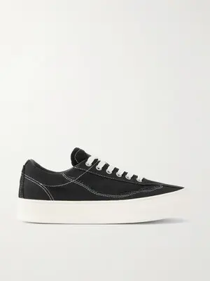 OMNI Dellow Leather-trimmed Distressed Drill Sneakers