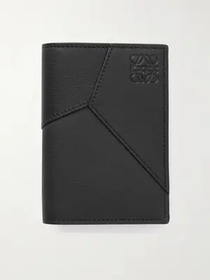 Loewe Puzzle Edge Leather Bifold Cardholder - Black