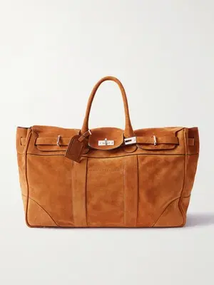 Brunello Cucinelli Suede Weekend Bag - Brown