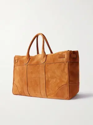 Brunello Cucinelli Suede Weekend Bag - Brown
