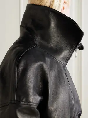 Rick Owens Cropped Padded Leather Jacket