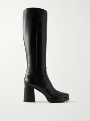 Valentino Garavani Leather Knee Boots