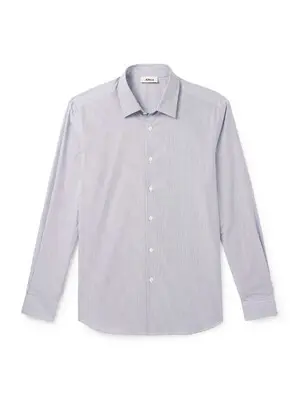 ALTEA Altea - Scott Striped Cotton-Poplin Shirt - Men - Blue - S